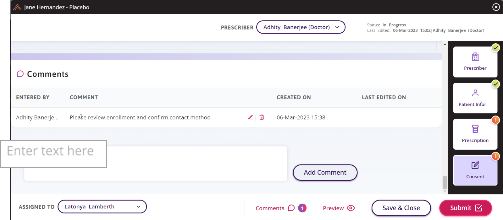 How to use the Comments Section